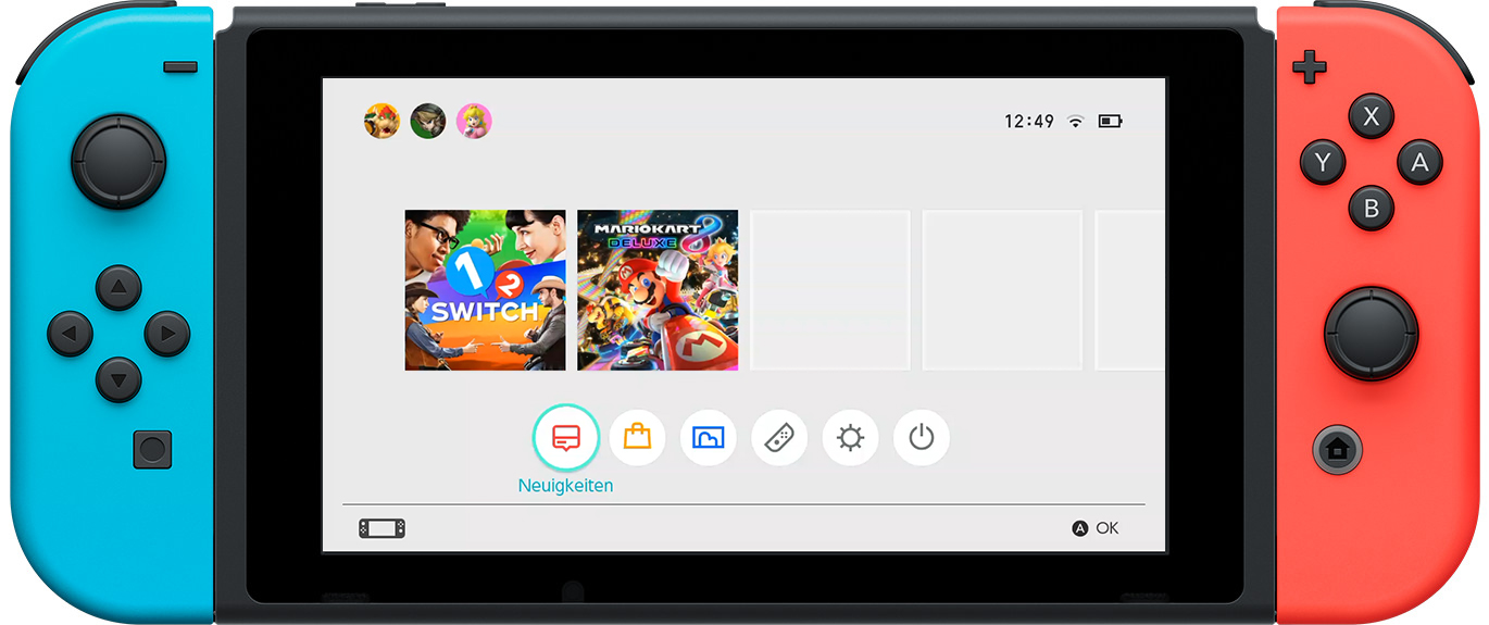 Nintendo Switch: So sieht das Home-Menü aus » Xgadget.de