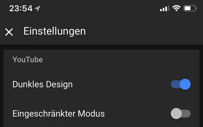 iOS: YouTube erhält Dark-Mode » Xgadget.de