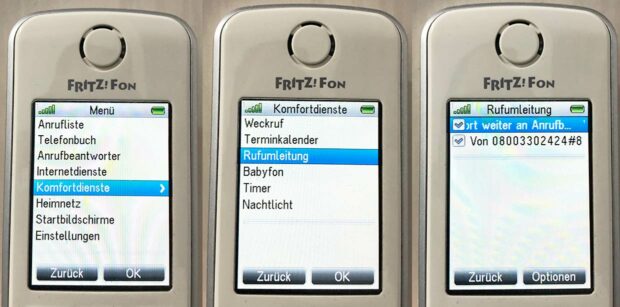 Fritz!Fon: Grüner Pfeil im Display - Problemlösung & Info » Xgadget.de